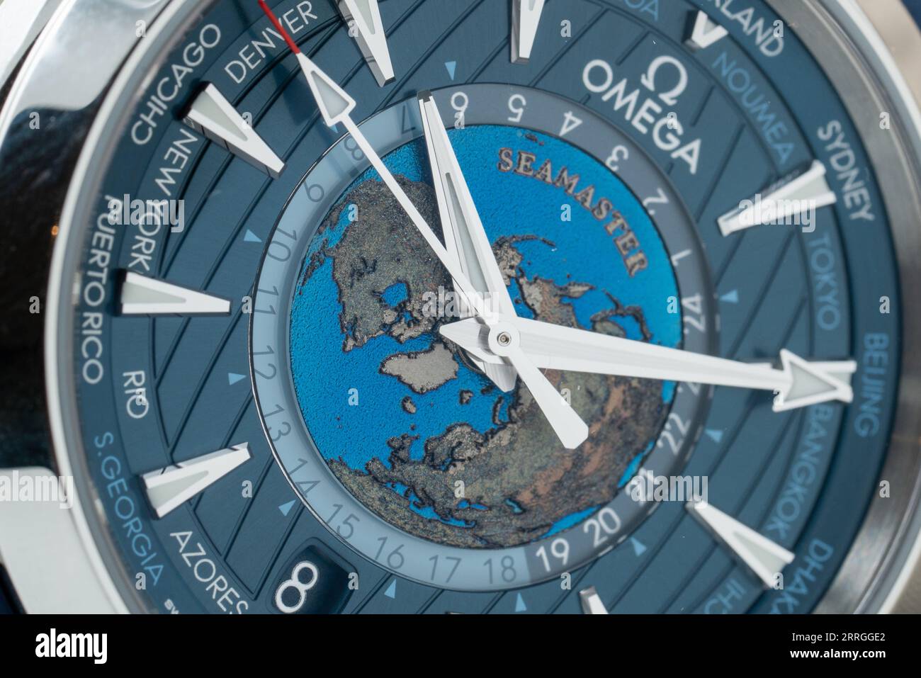 Omega Seamaster Aqua Terra Worldtimer Stock Photo - Alamy