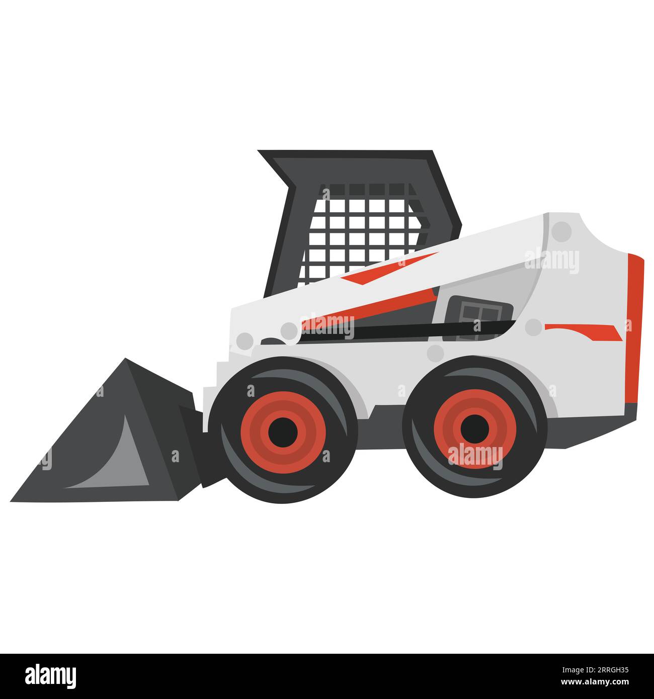 Cartoon Bobcat Machine