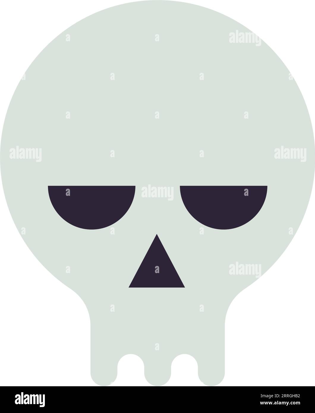 Halloween skull spooky comic cartoon character minimalist kids icon ...