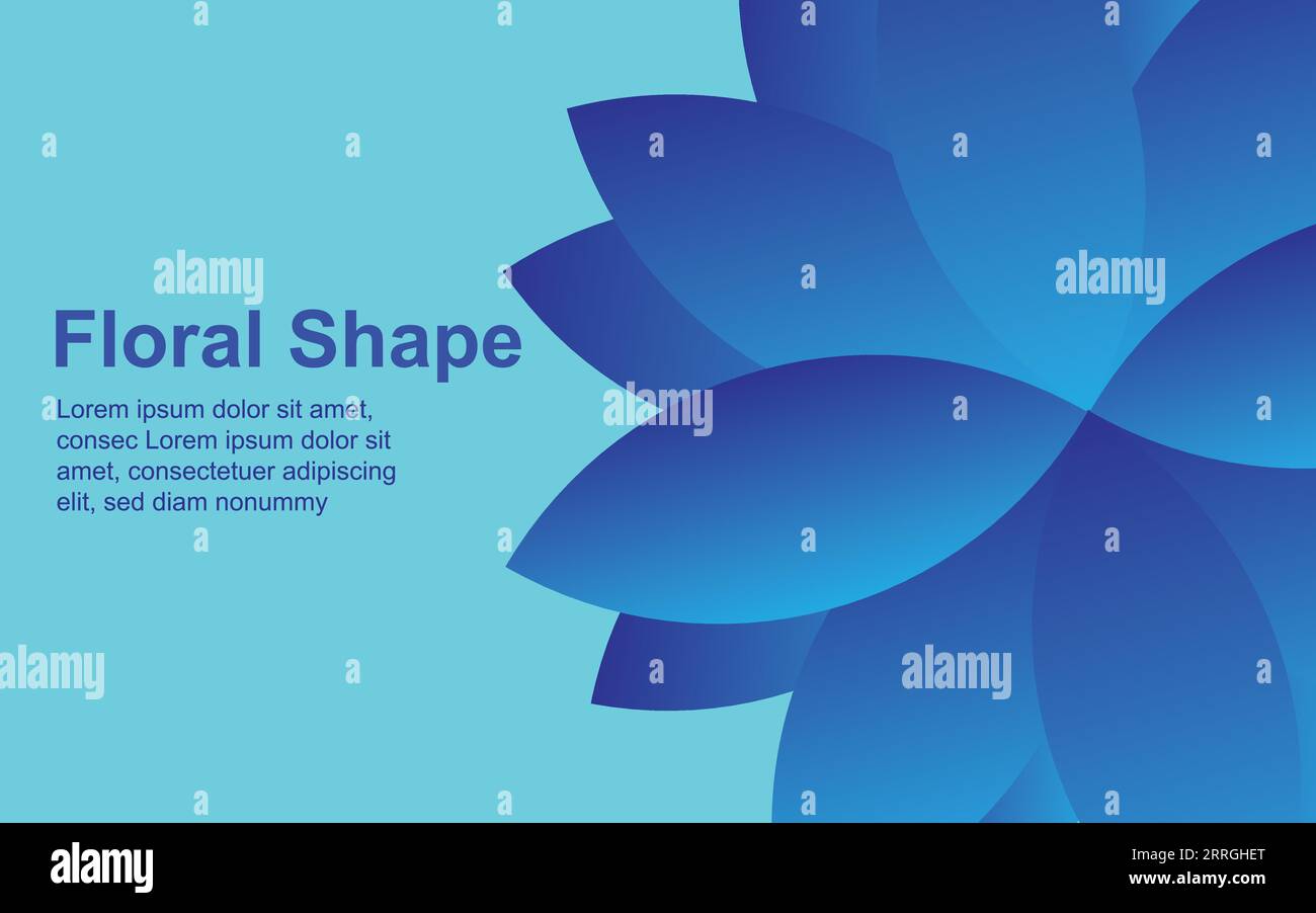 Blue Floral Abstract Background Stock Vector Image & Art - Alamy