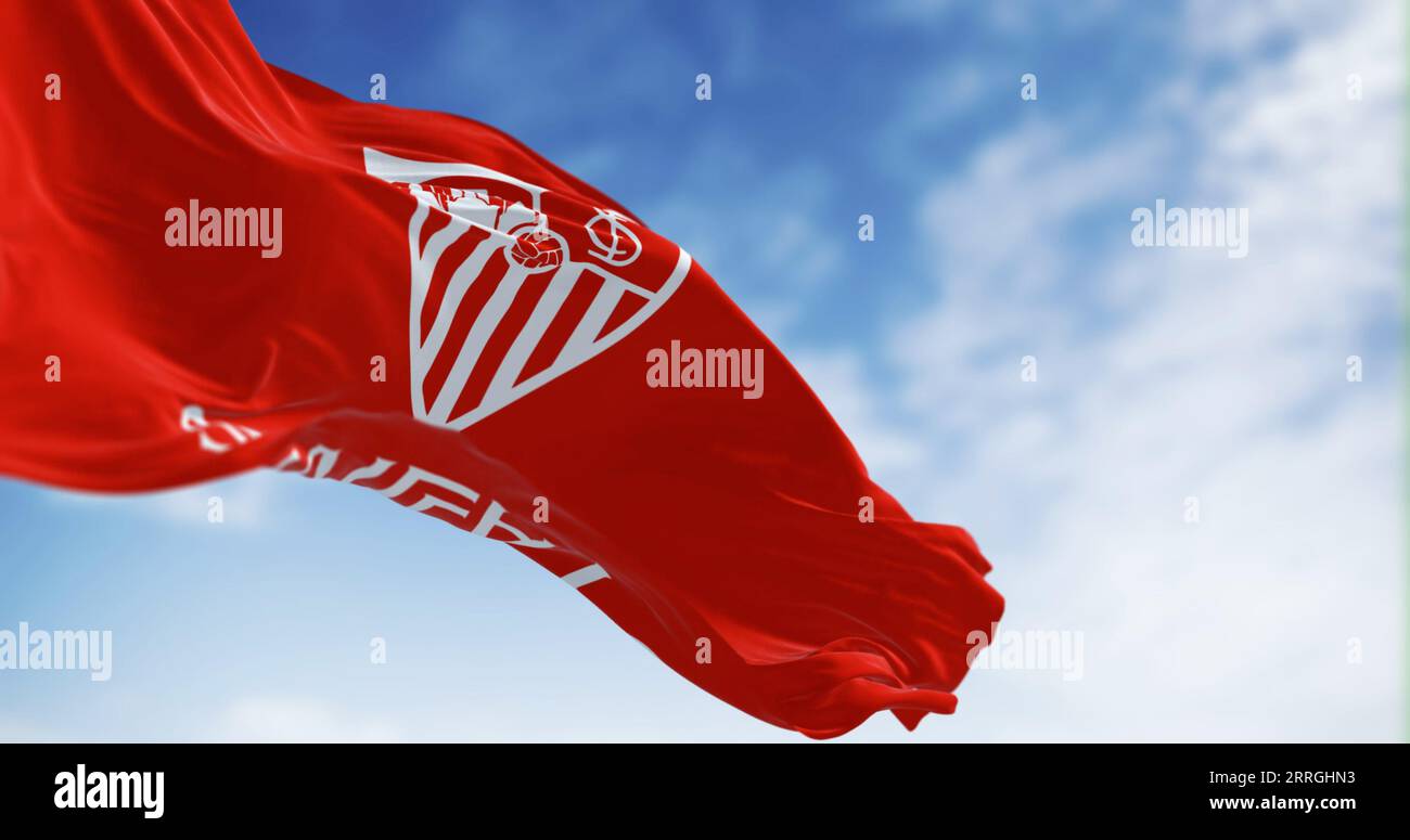 Sevilla fc logo flag symbol hi-res stock photography and images - Alamy