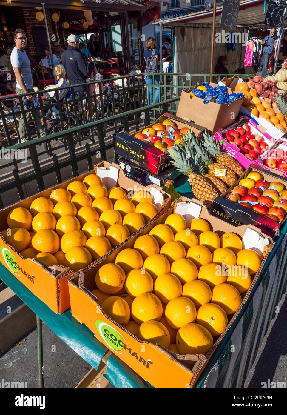 Colourful, Organic Food Street Market, Paris, France, Europe, EU Stock ...