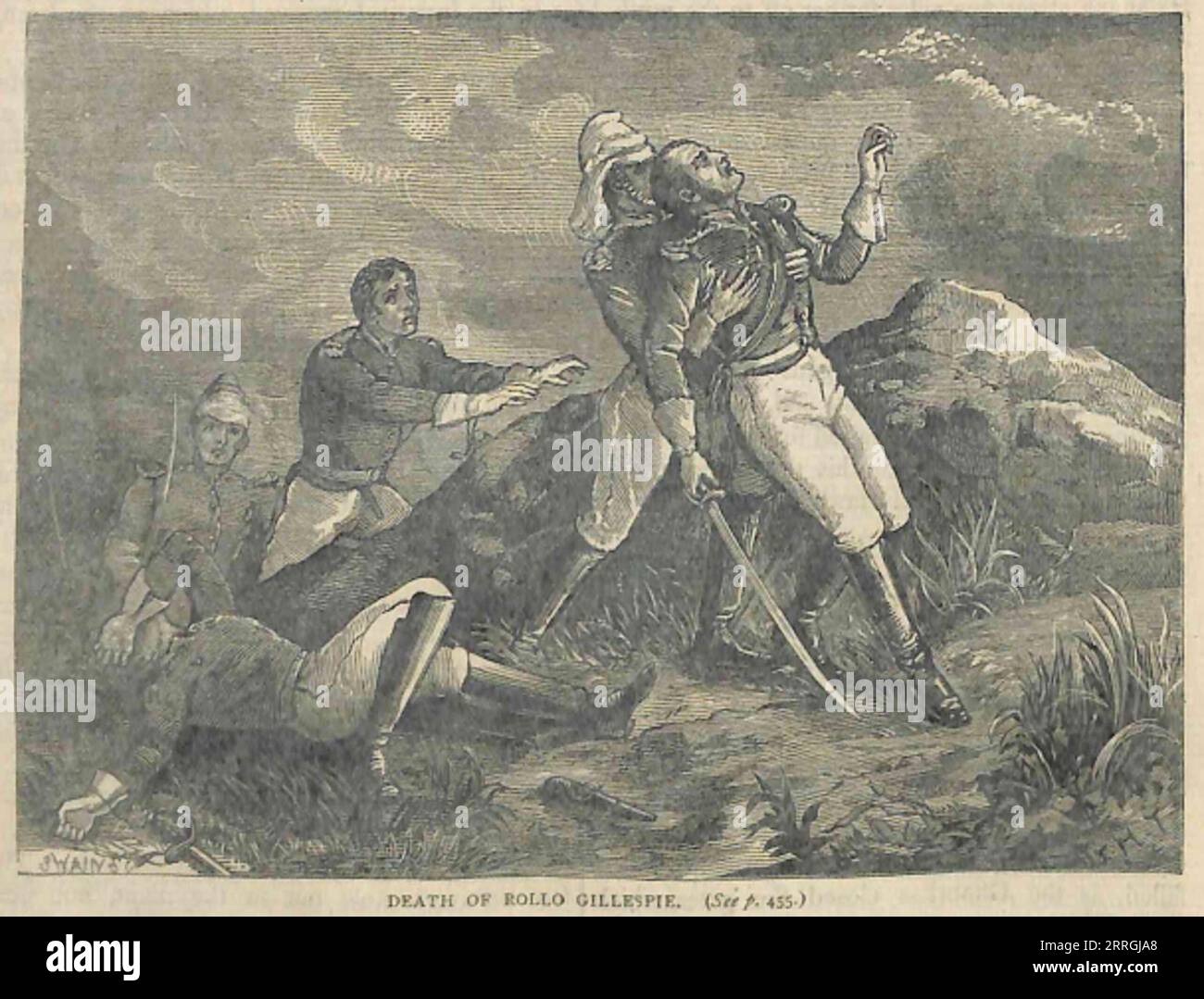 Death of Rollo Gillespie Stock Photo - Alamy