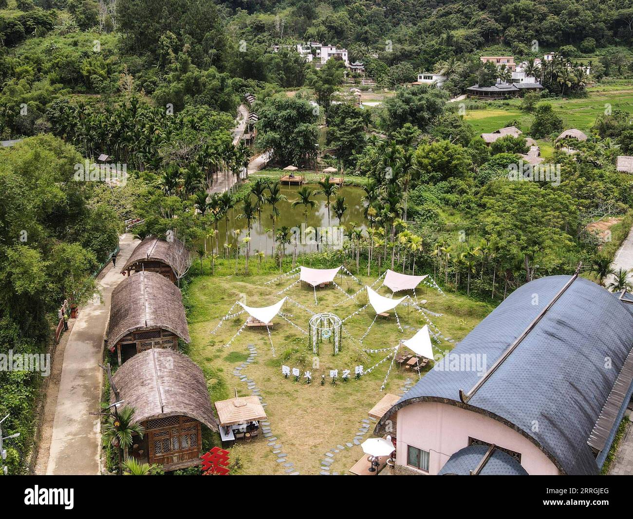 220524 -- HAIKOU, May 24, 2022 -- Aerial photo taken on May 18, 2022 ...