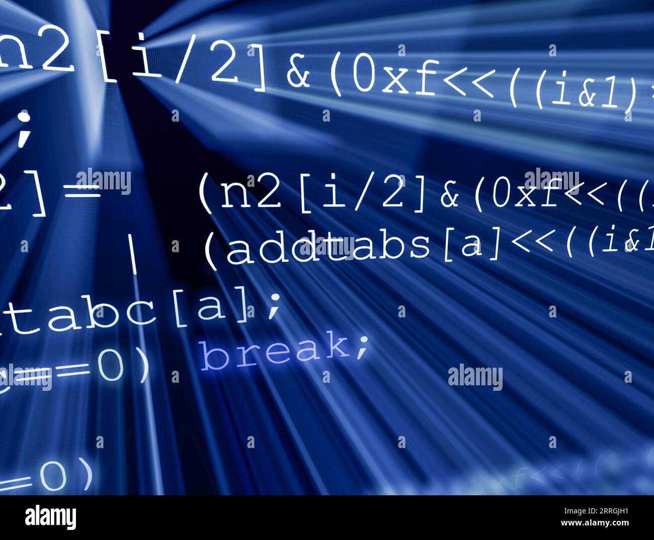 Colorful Digital Binary Data Digits And Streaming Binary Code ...