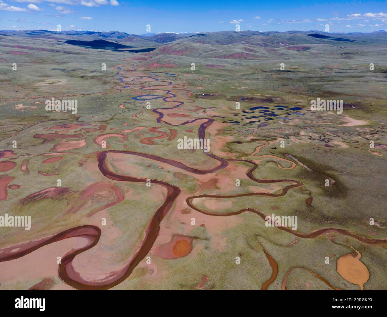 220526 -- QAMDO, May 26, 2022 -- Aerial photo taken on May 25, 2022 ...