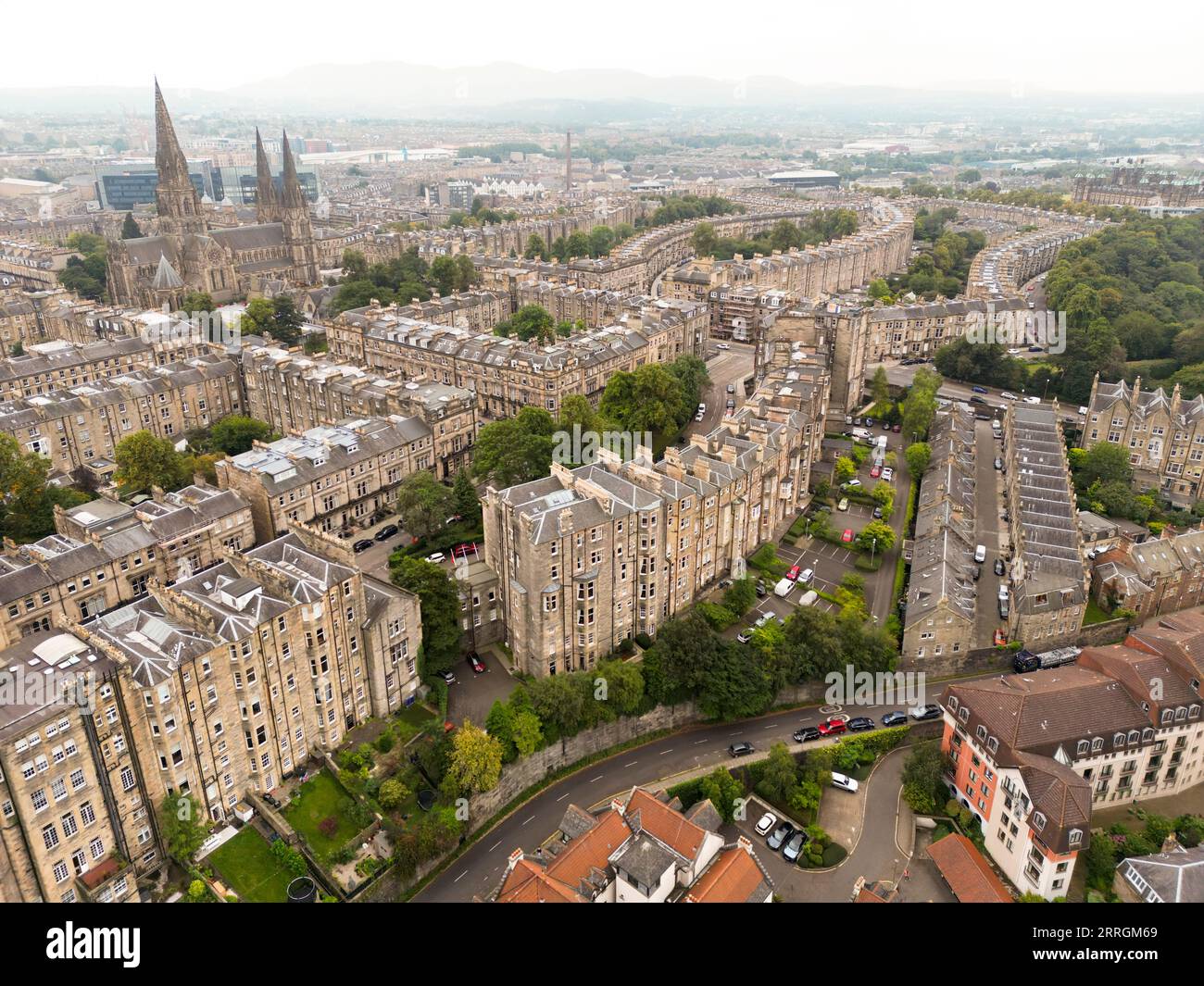 Edinburgh new town aerial hi-res stock photography and images - Alamy