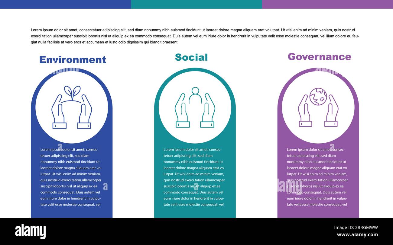 ESG Infographic slide for web and print ESG environmental, social ...