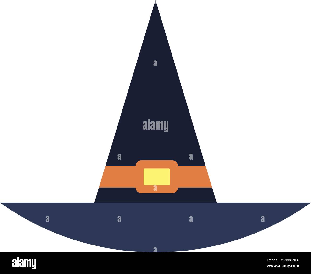 Wizard hat Halloween kids simple icon magic headdress for sorcerer ...