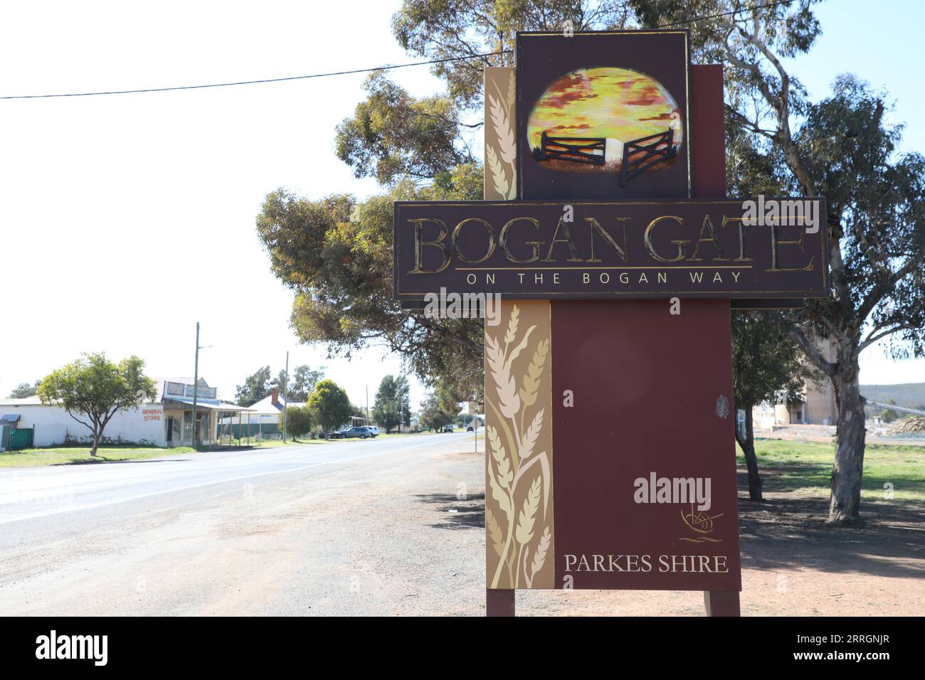 Bogan Gate, a small village in Parkes Shire of the Central West of New ...