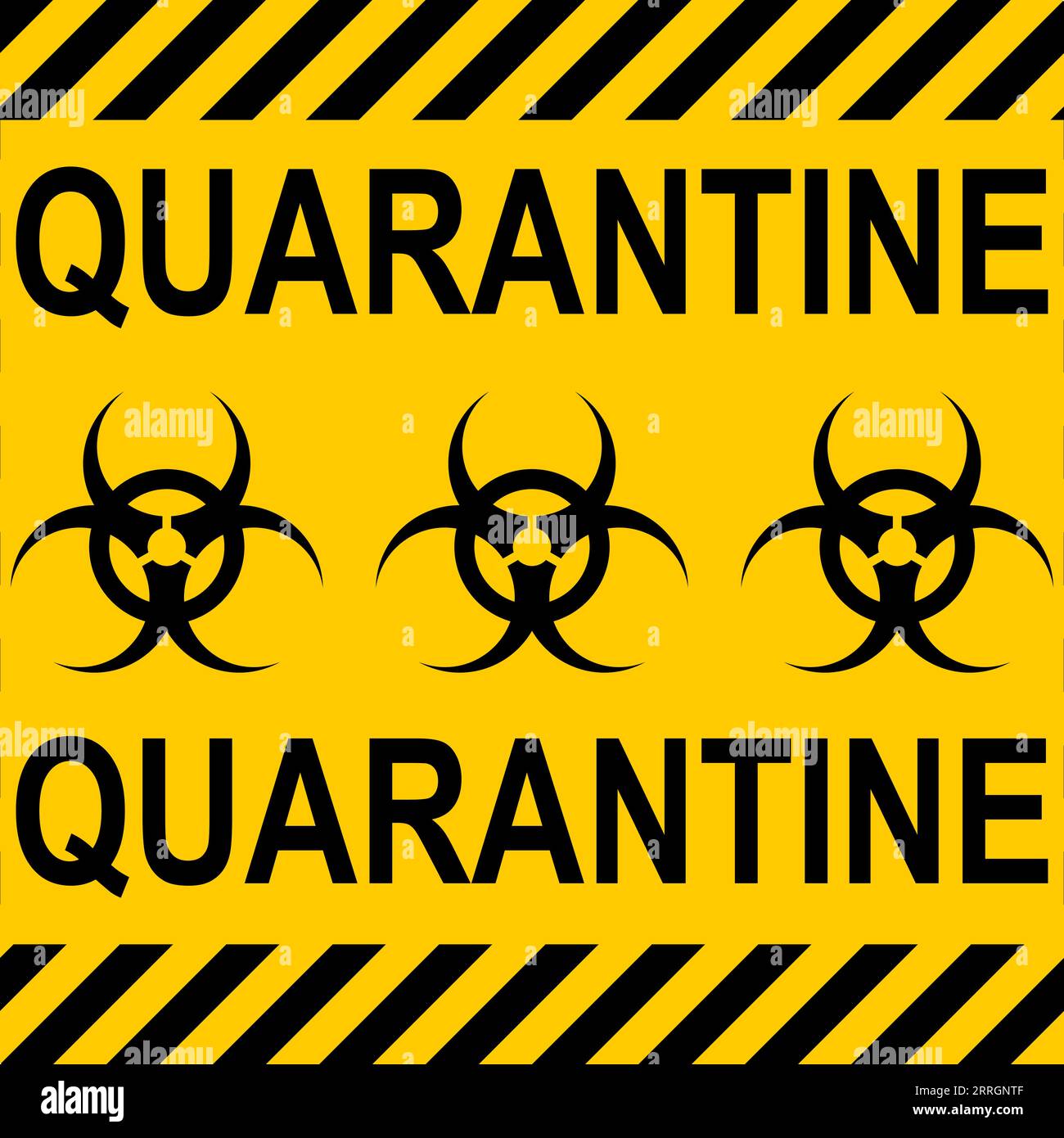 Background yellow black stripes symbol quarantine zone area Stop ...