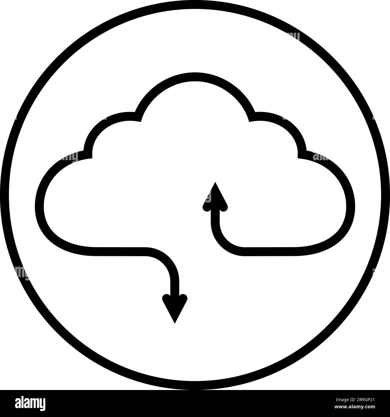 Icon service cloud, data storage simple icon download, upload data ...