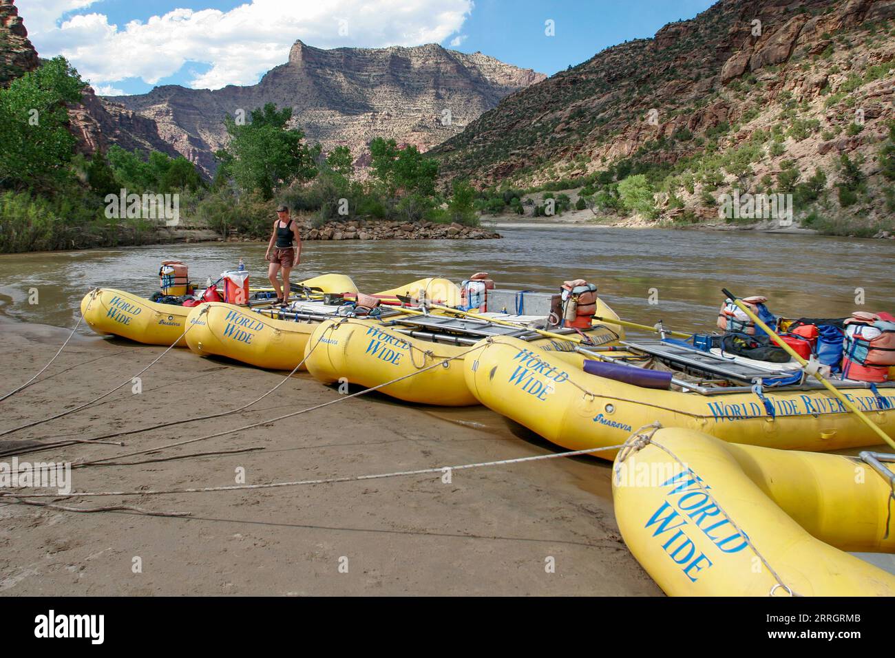 Woman raft guide hi-res stock photography and images - Alamy