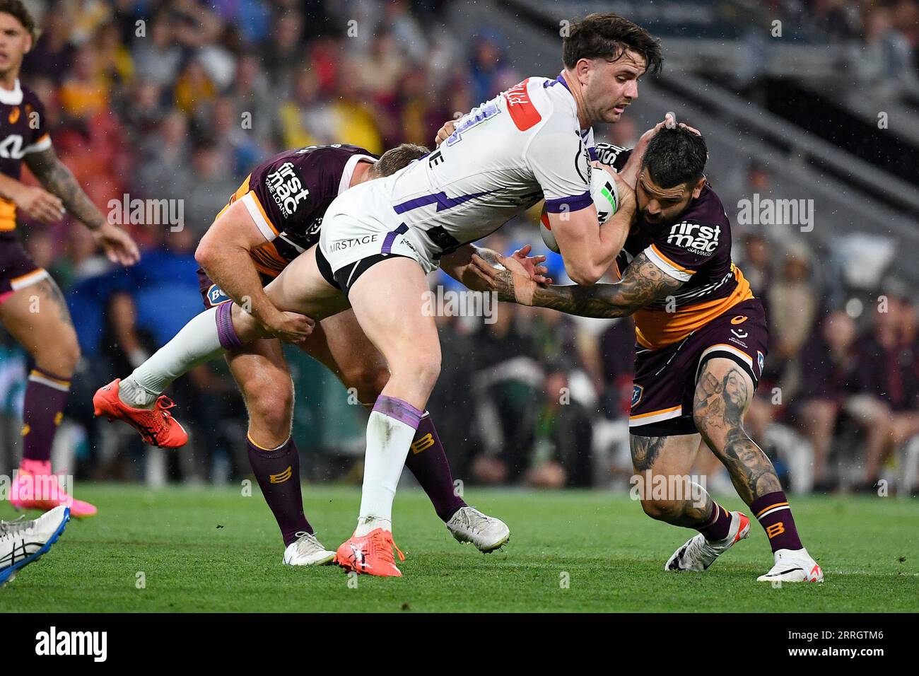 Brisbane, Australia. 08th Sep, 2023. Trent Loiero of the Storm is ...