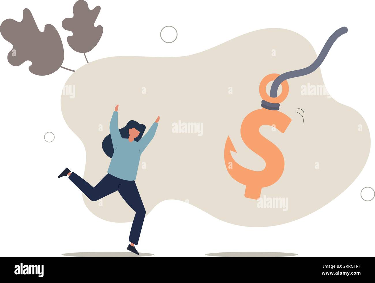 Financial fraud, illegal investment scam or ponzi scheme stealing money ...