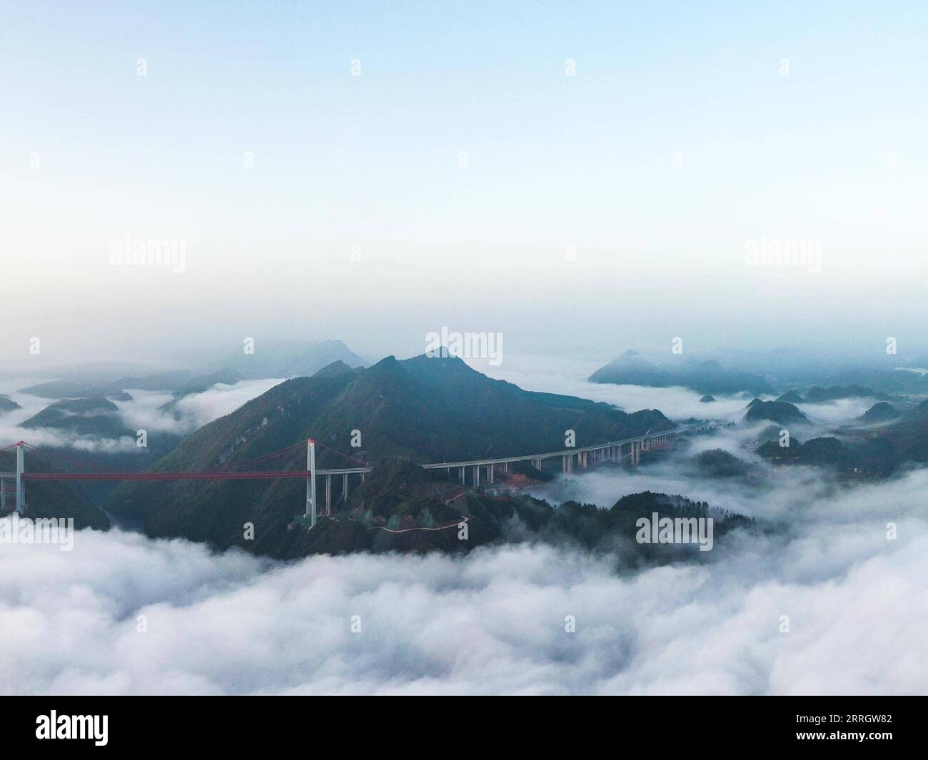 Aerial panoramic highway stretches along hi-res stock photography and ...
