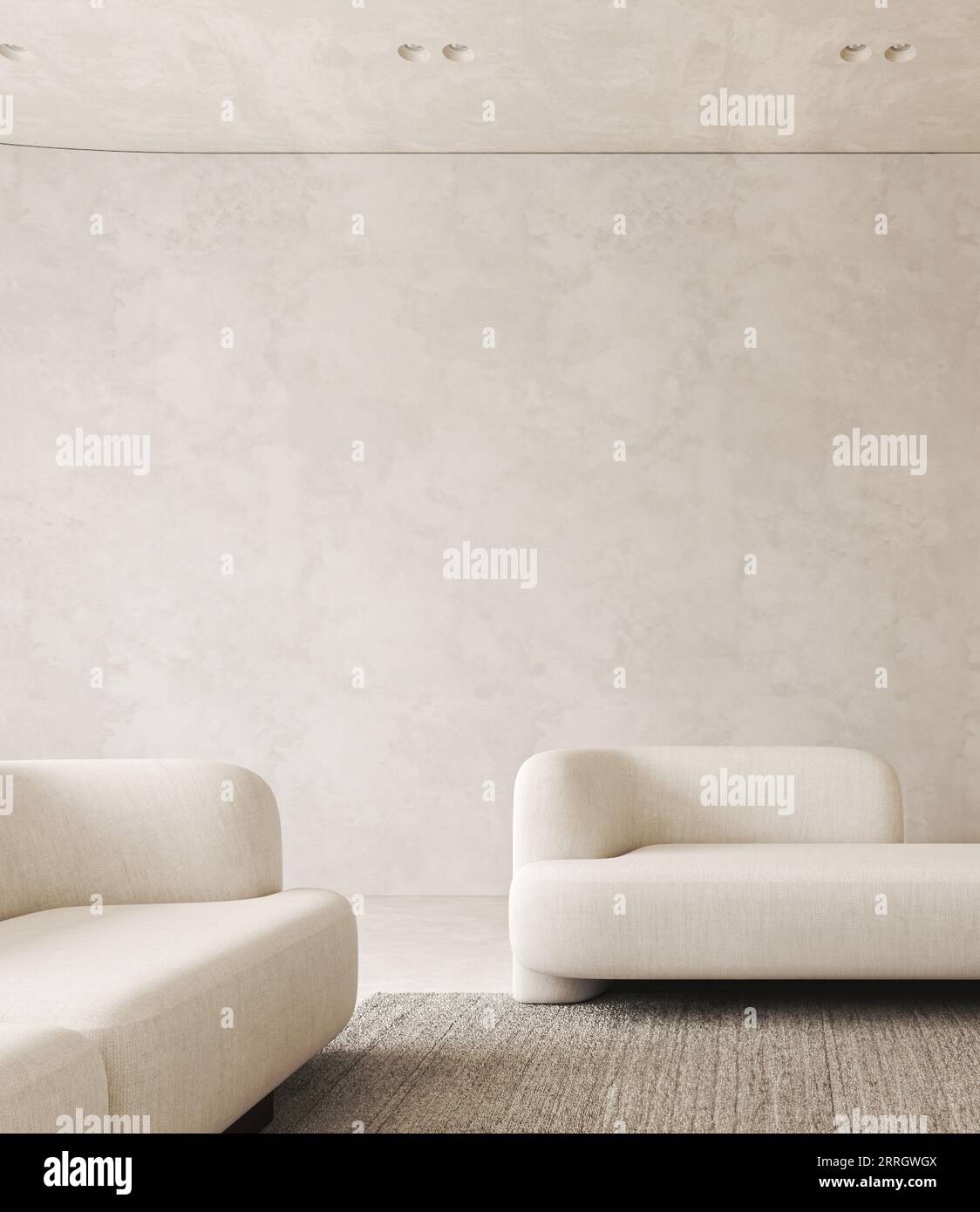 Boho beige livingroom with marble stone and decor - carpet background ...