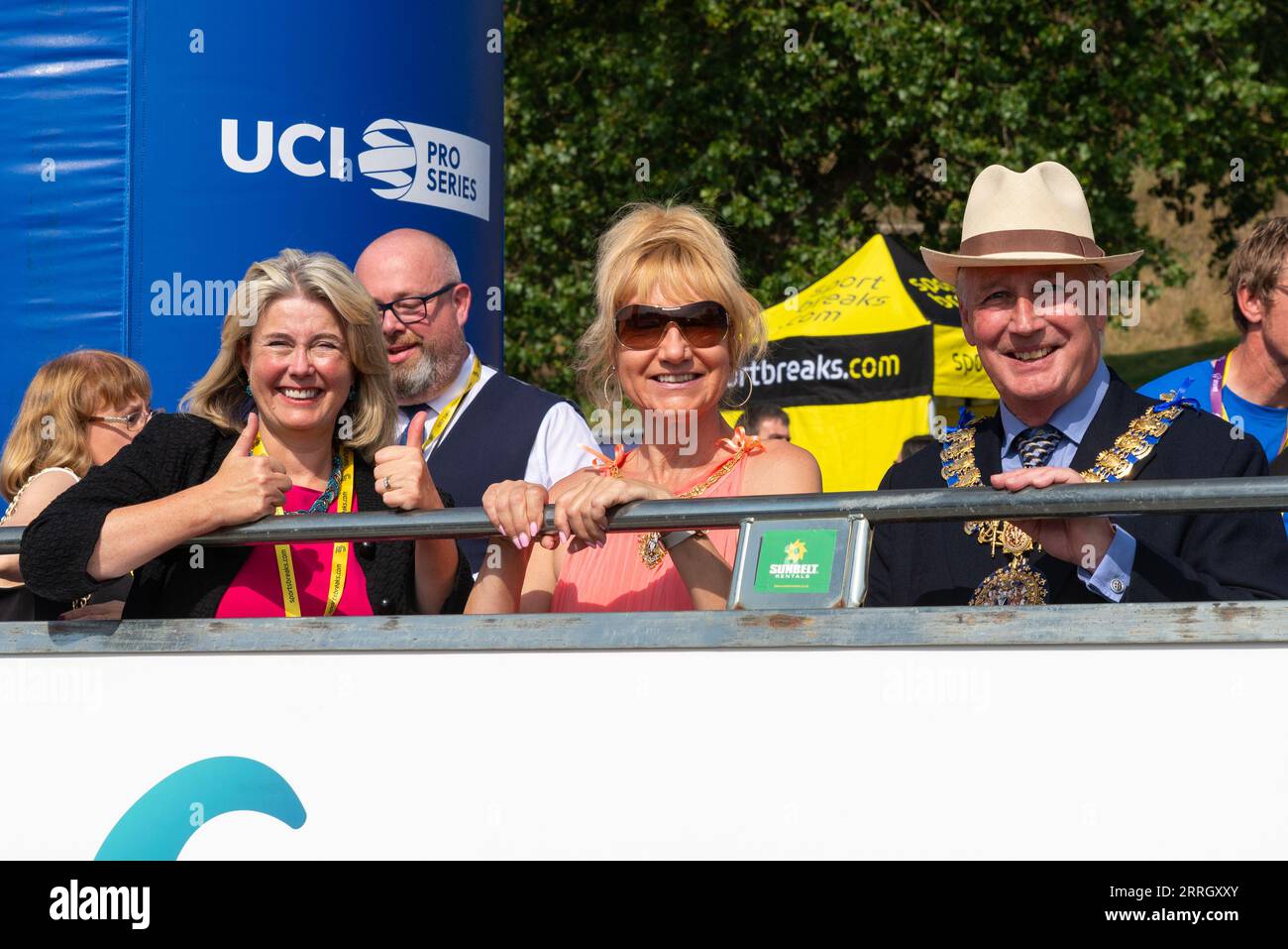 Southend on Sea, Essex, UK. 8th Sep, 2023. The teams of riders have ...