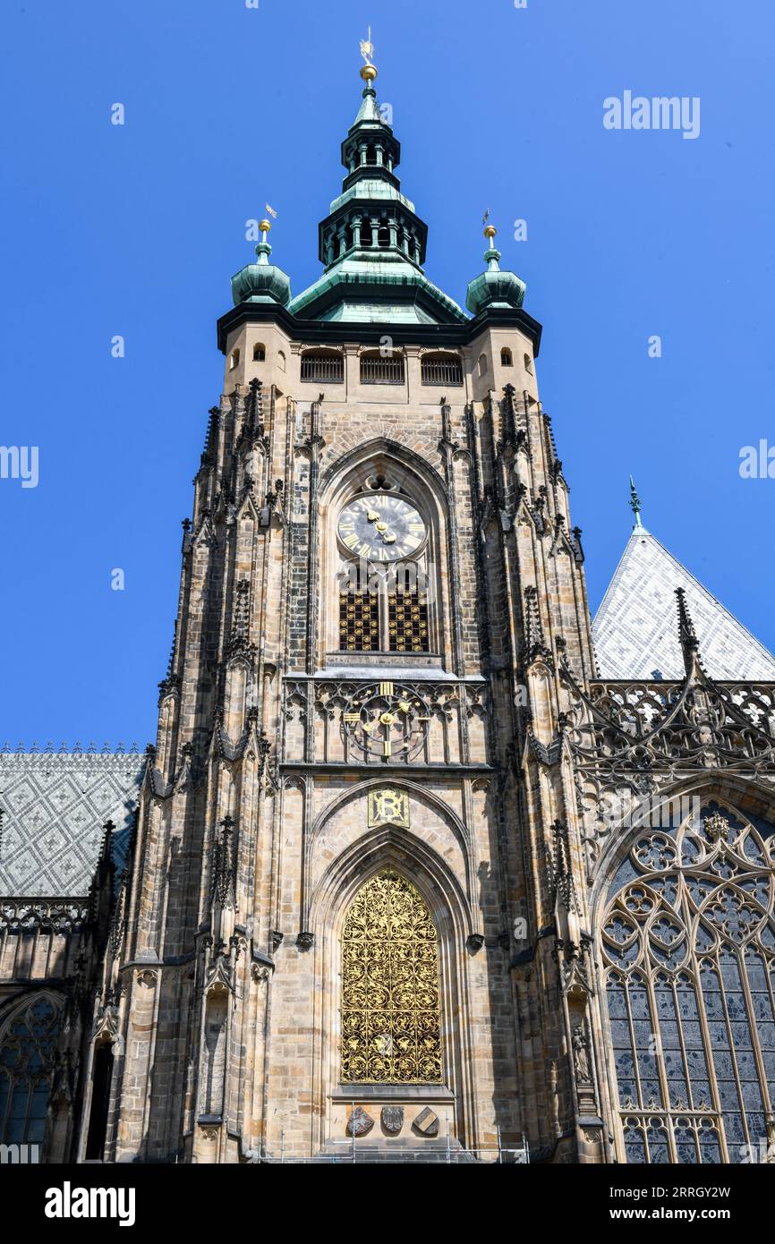 Prague, Czech Republic - 26 June 2023: Saint Vito cathedral at Prague ...
