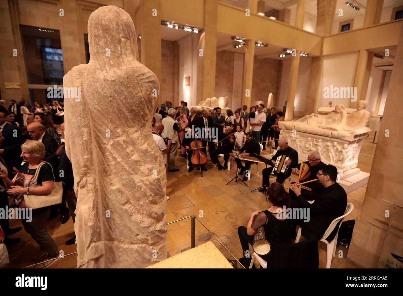 220603 -- BEIRUT, June 3, 2022 -- A concert is held inside the National ...