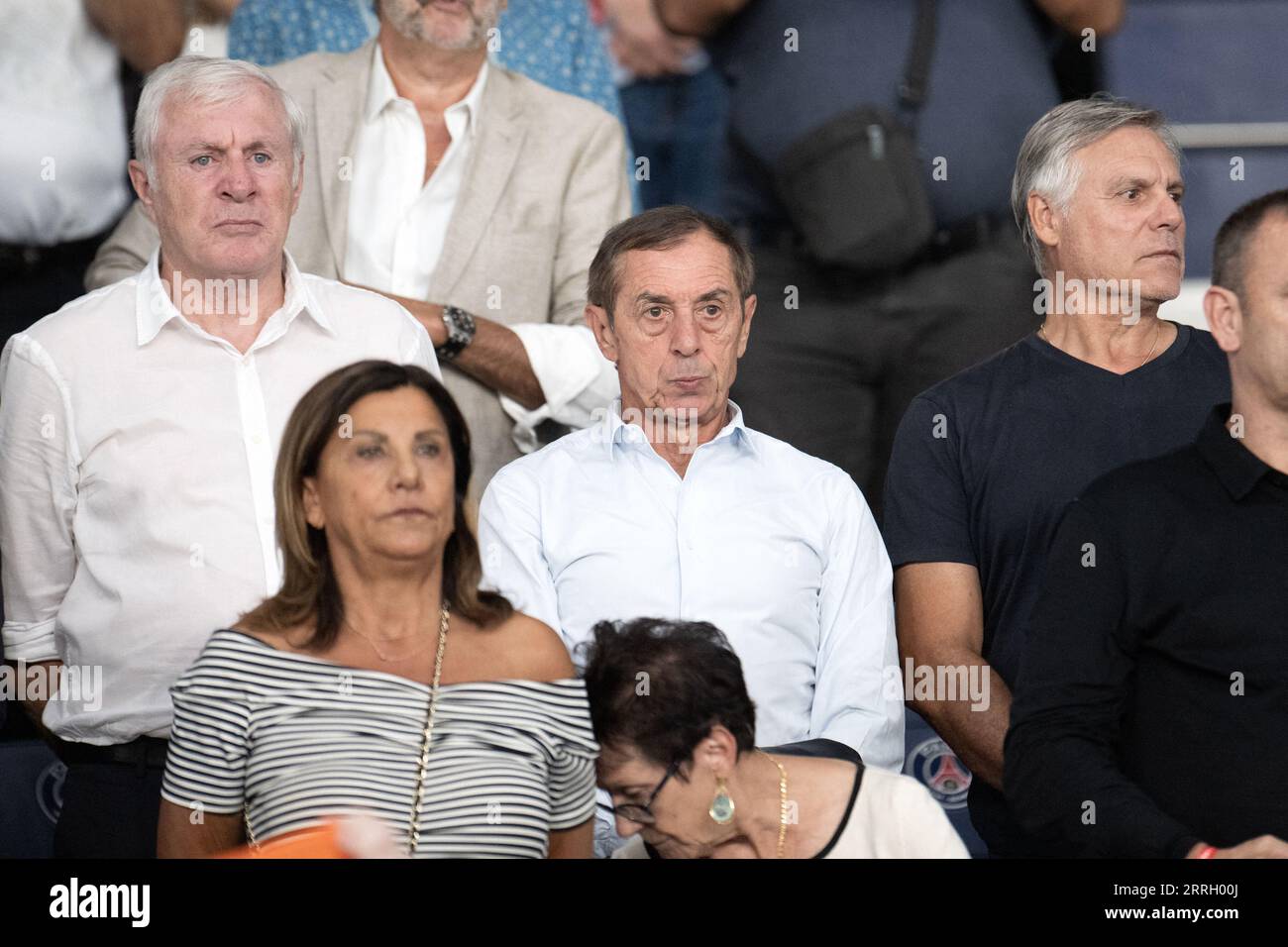 Paris, France. 02nd Aug, 2023. Luis Miguel Fernandez, Alain Giresse and ...
