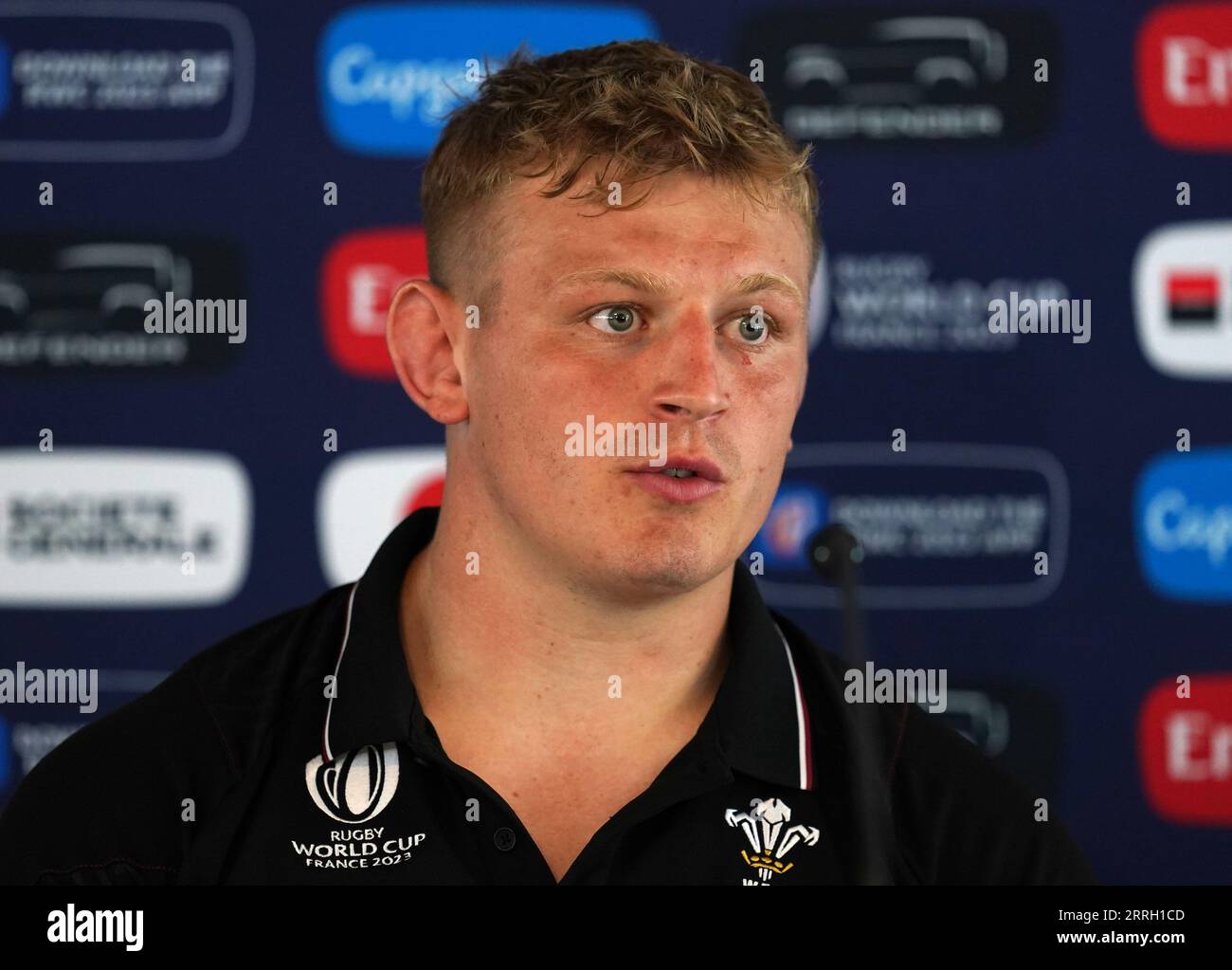 Wales' Jac Morgan during a team announcement at the CEVA Campus ...