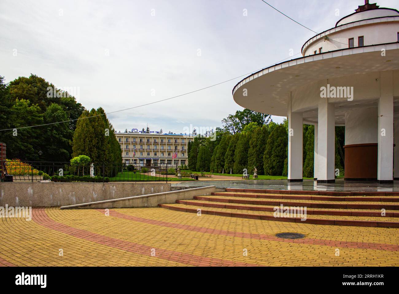 Morshyn, Ukraine - August 30, 2023: Morshyn balneological spa resort ...