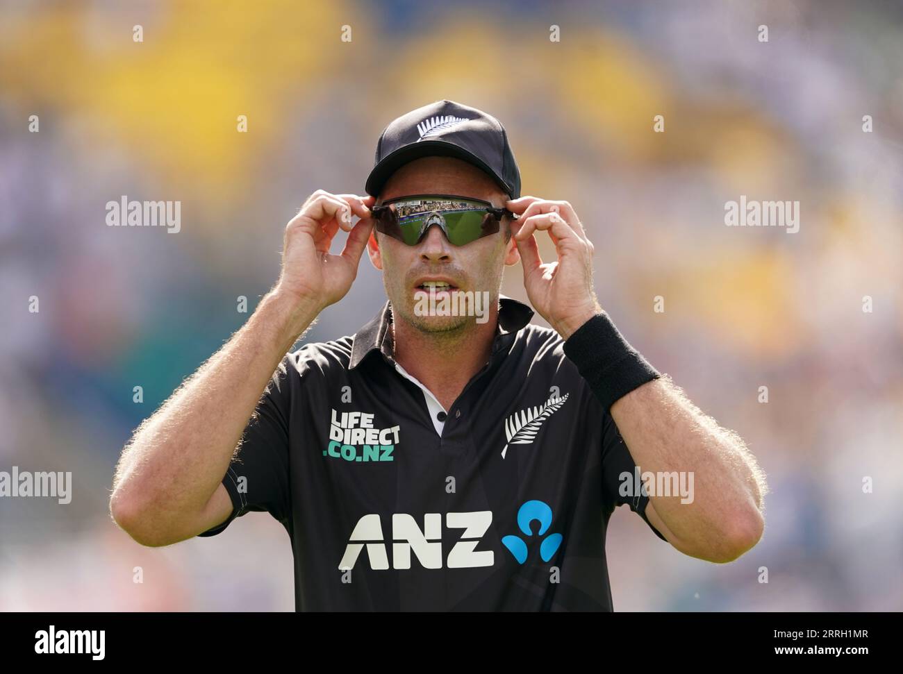 New Zealand's Tim Southee during the first one day international match ...