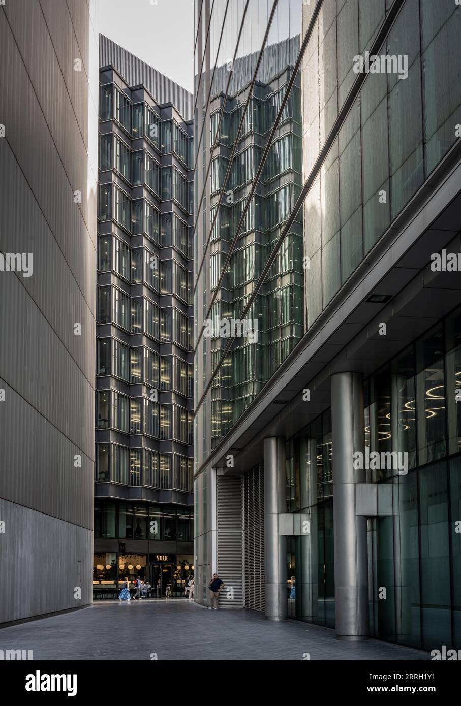 London, UK: Office buildings in More London, a modern business area in ...