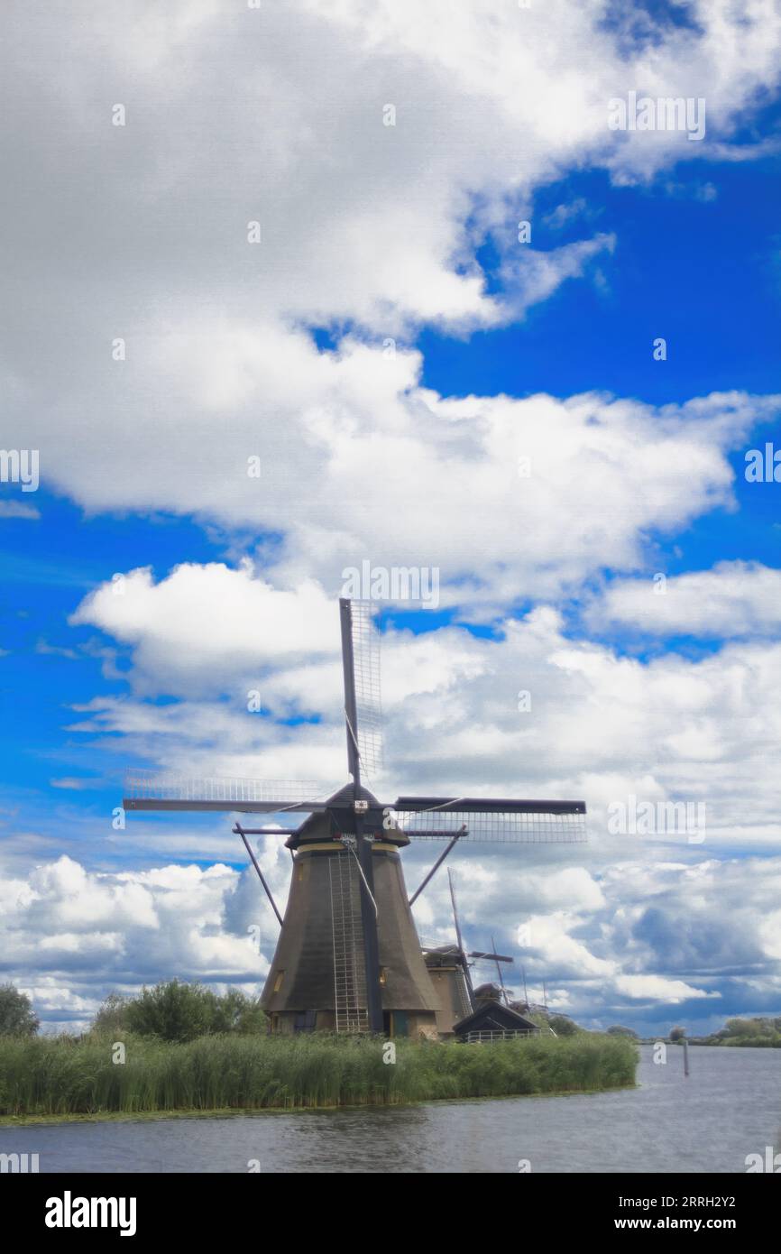 The Kinderdijk mills in the Netherlands Stock Photo - Alamy