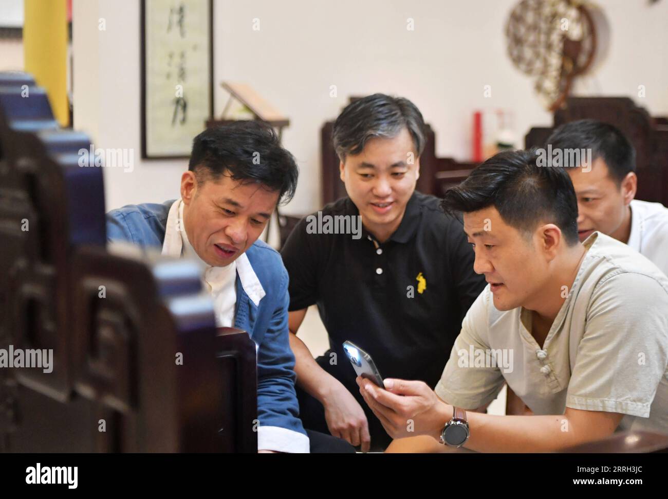 220611 -- PUTIAN, June 11, 2022 -- Chen Yushu 1st has a talk about the ...