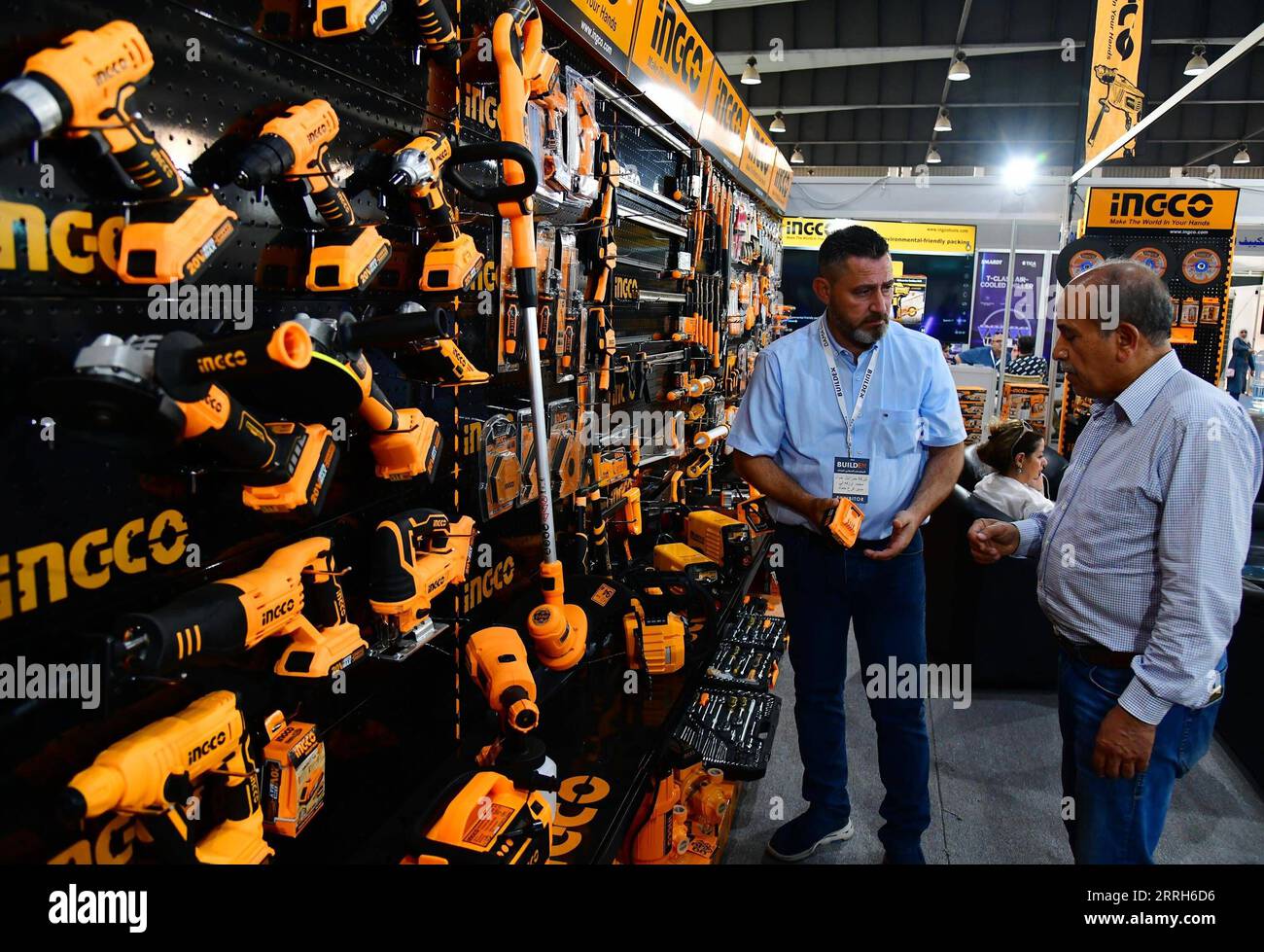 220616 -- DAMASCUS, June 16, 2022 -- People attend the Buildex ...