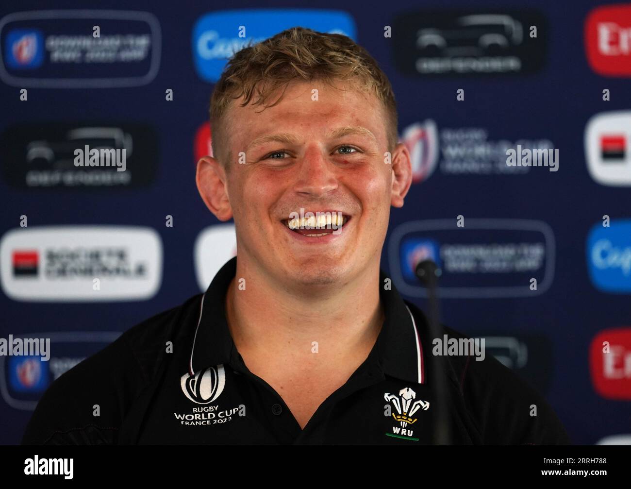 Wales' Jac Morgan during a team announcement at the CEVA Campus ...