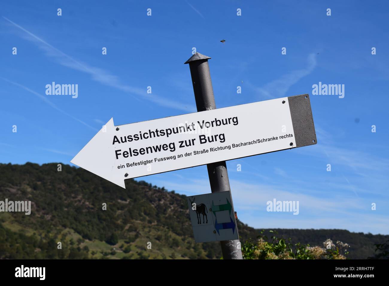 way sign to viewing points in GErmany Stock Photo - Alamy