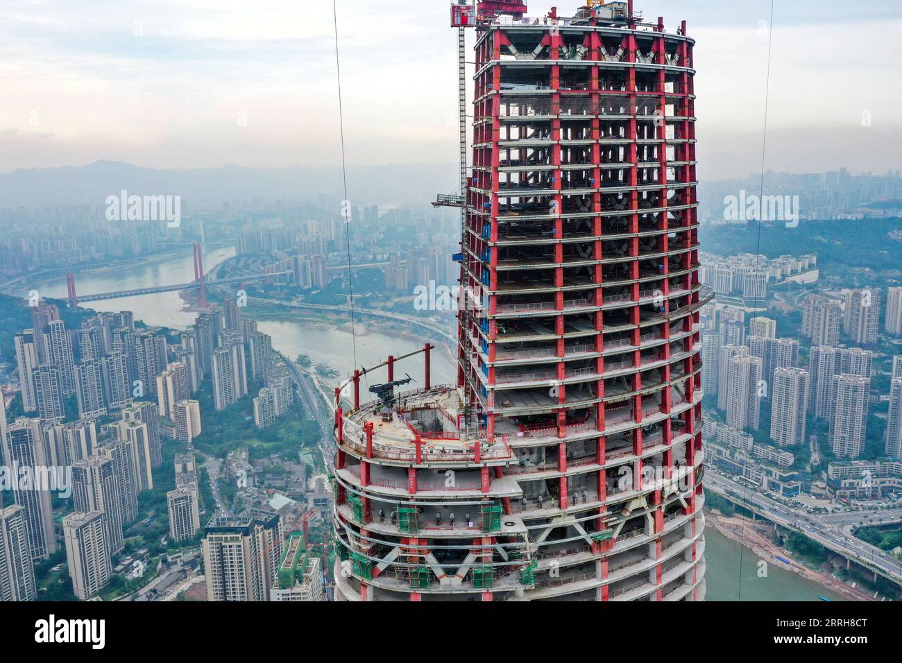 220618 -- CHONGQING, June 18, 2022 -- Aerial photo taken on June 17 ...