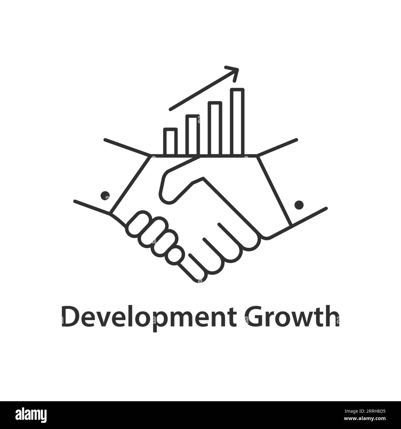 Trust development growth handshake icon Stock Vector Image & Art - Alamy