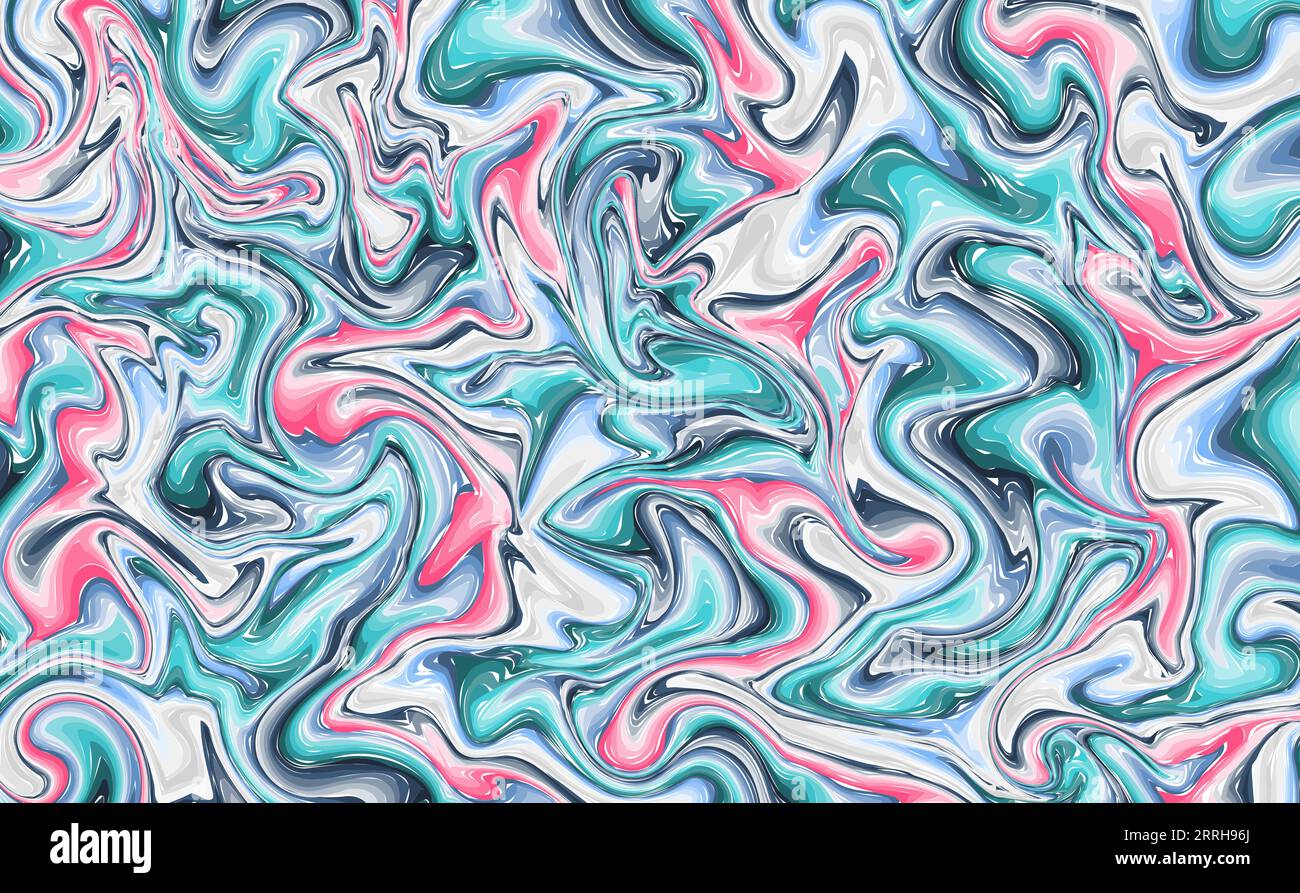 Liquid paint marble fluid texture abstract background Stock Vector ...
