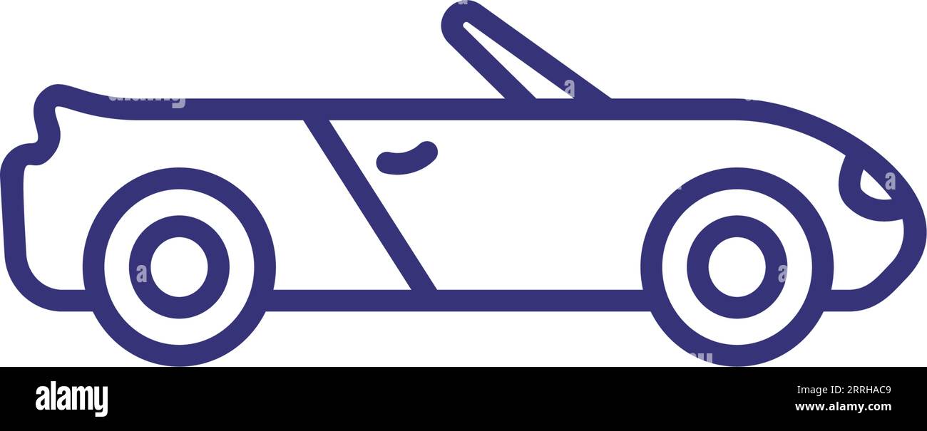 Cabriolet line icon Stock Vector Image & Art - Alamy