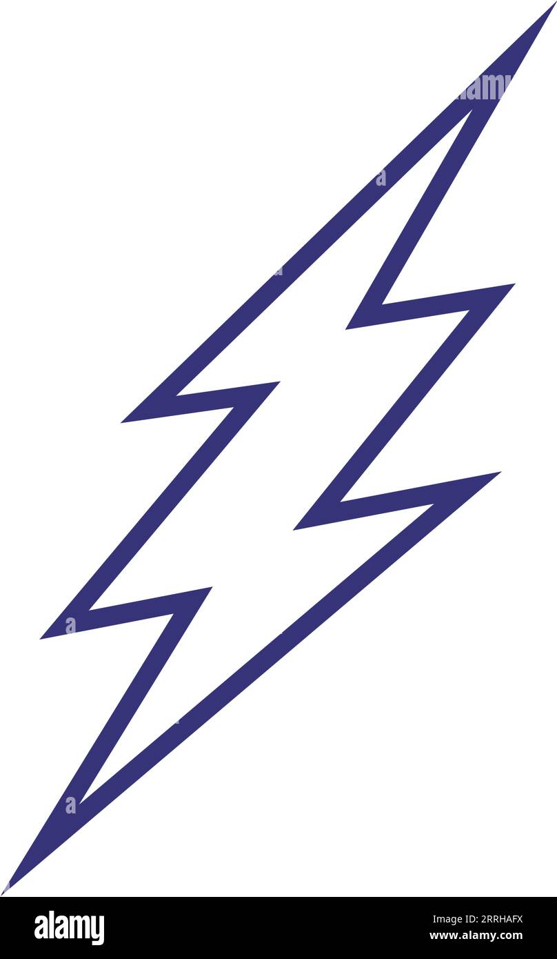 Lightning line icon Stock Vector Image & Art - Alamy