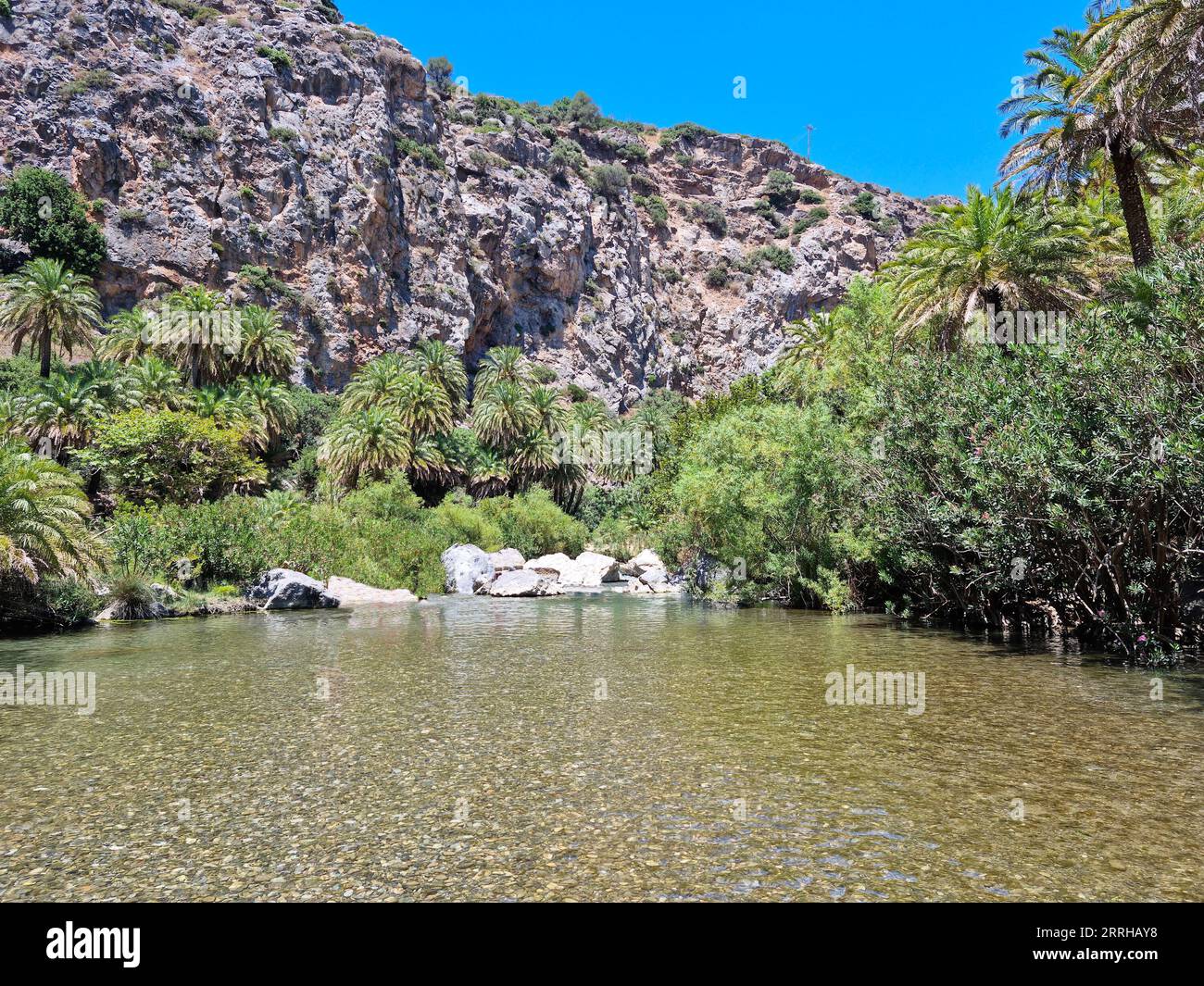 Palm beach preveli in crete hi-res stock photography and images - Alamy