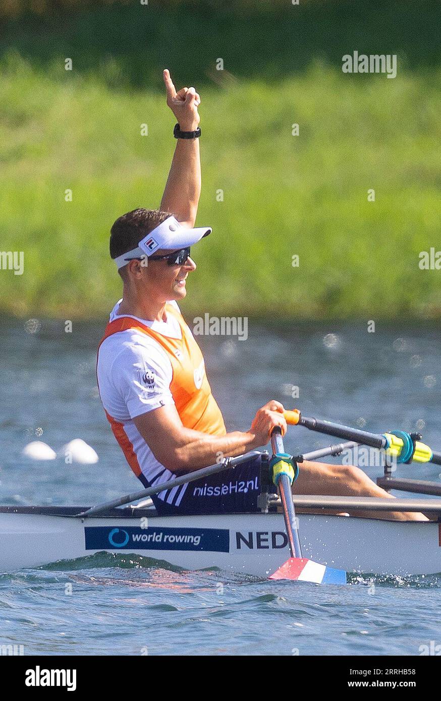 BELGRADE - Cornelis de Koning in action in the para final single skiff ...