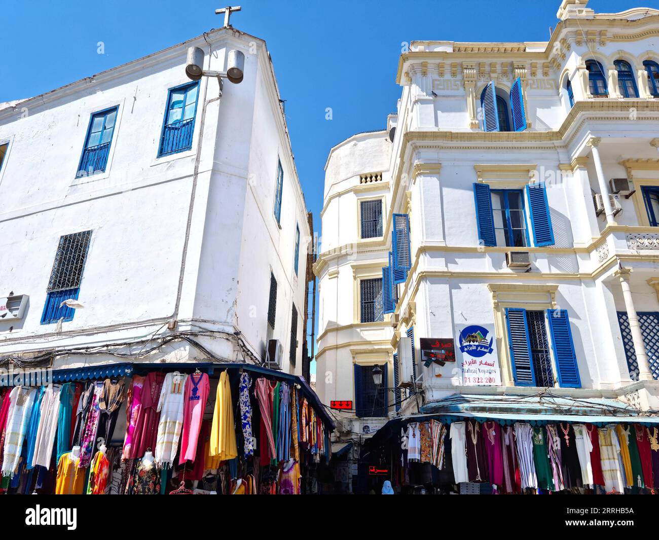 Tunis, Tunisia - 27 August, 2022: Typical articles exposed in the ...