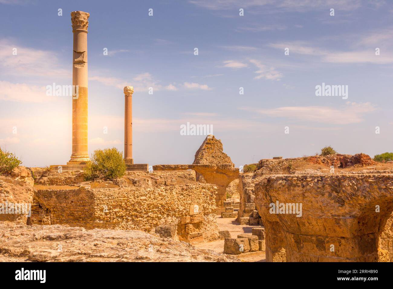 Archaeological site of Carthage, Tunisia Stock Photo - Alamy