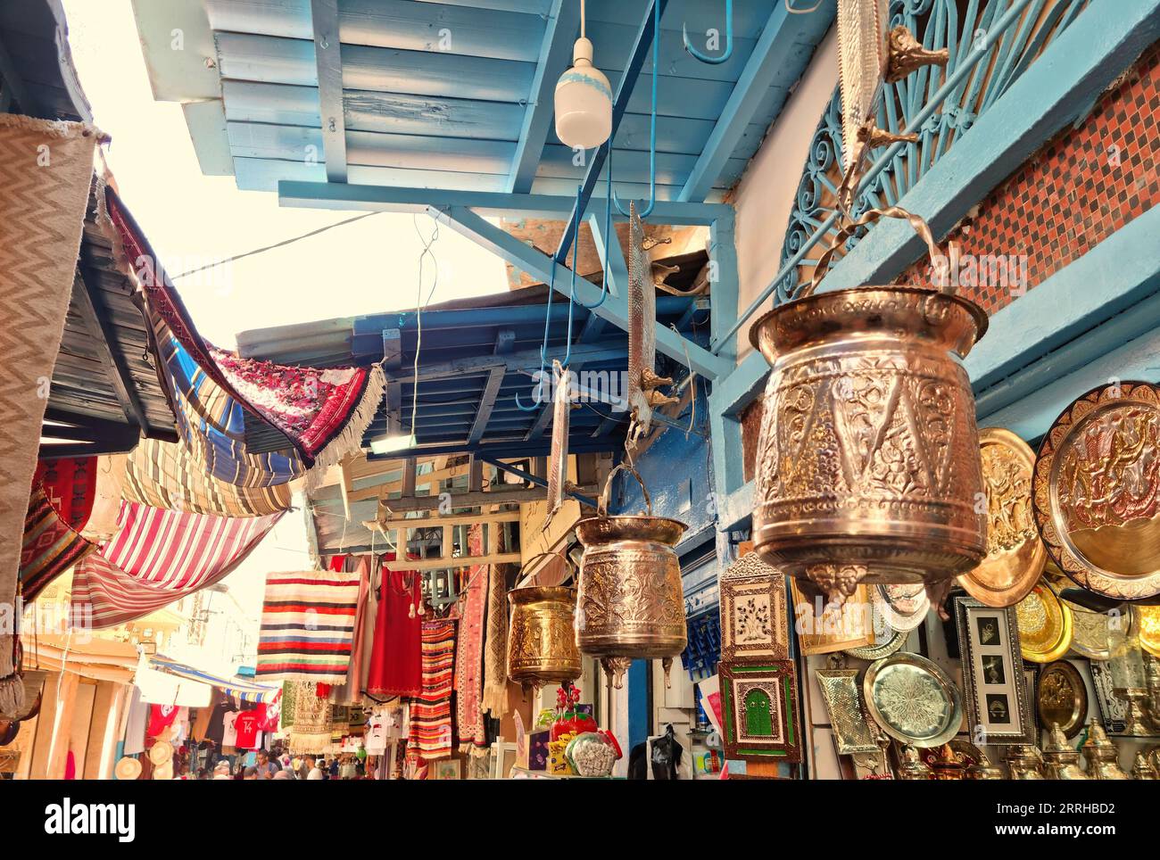 Tunis, Tunisia - 27 August, 2022: Typical articles exposed in the ...