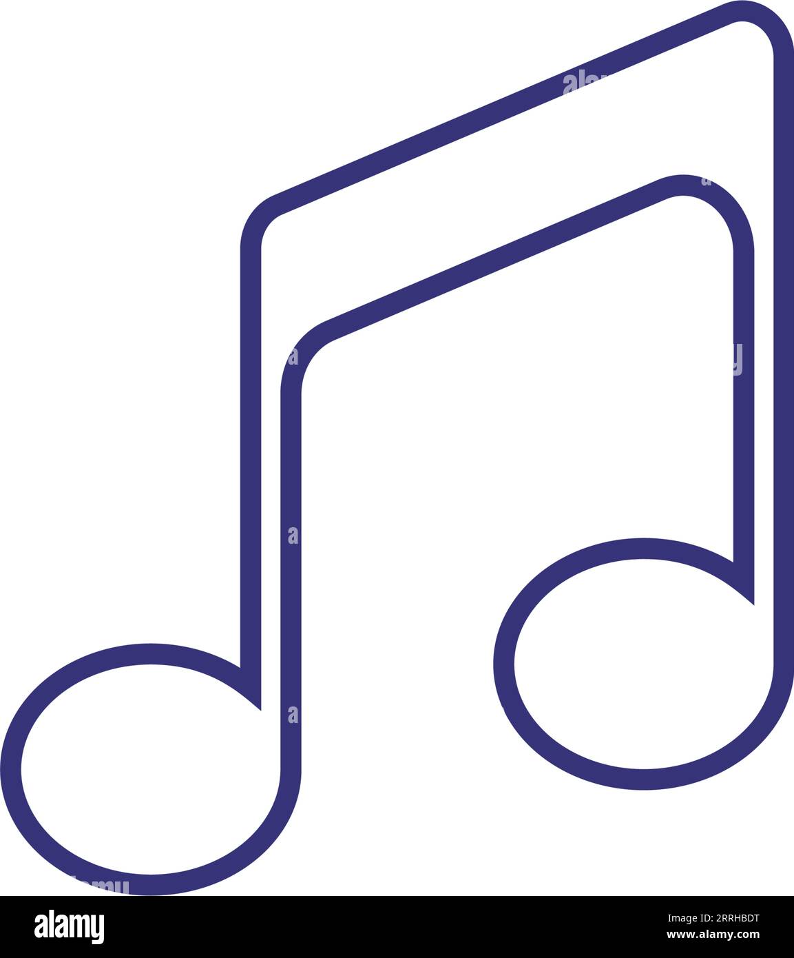 Beamed note line icon Stock Vector Image & Art - Alamy