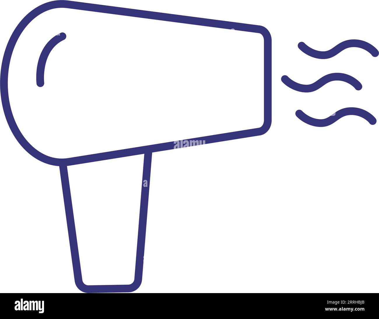 Hair dryer icon linear Stock Vector Images - Alamy