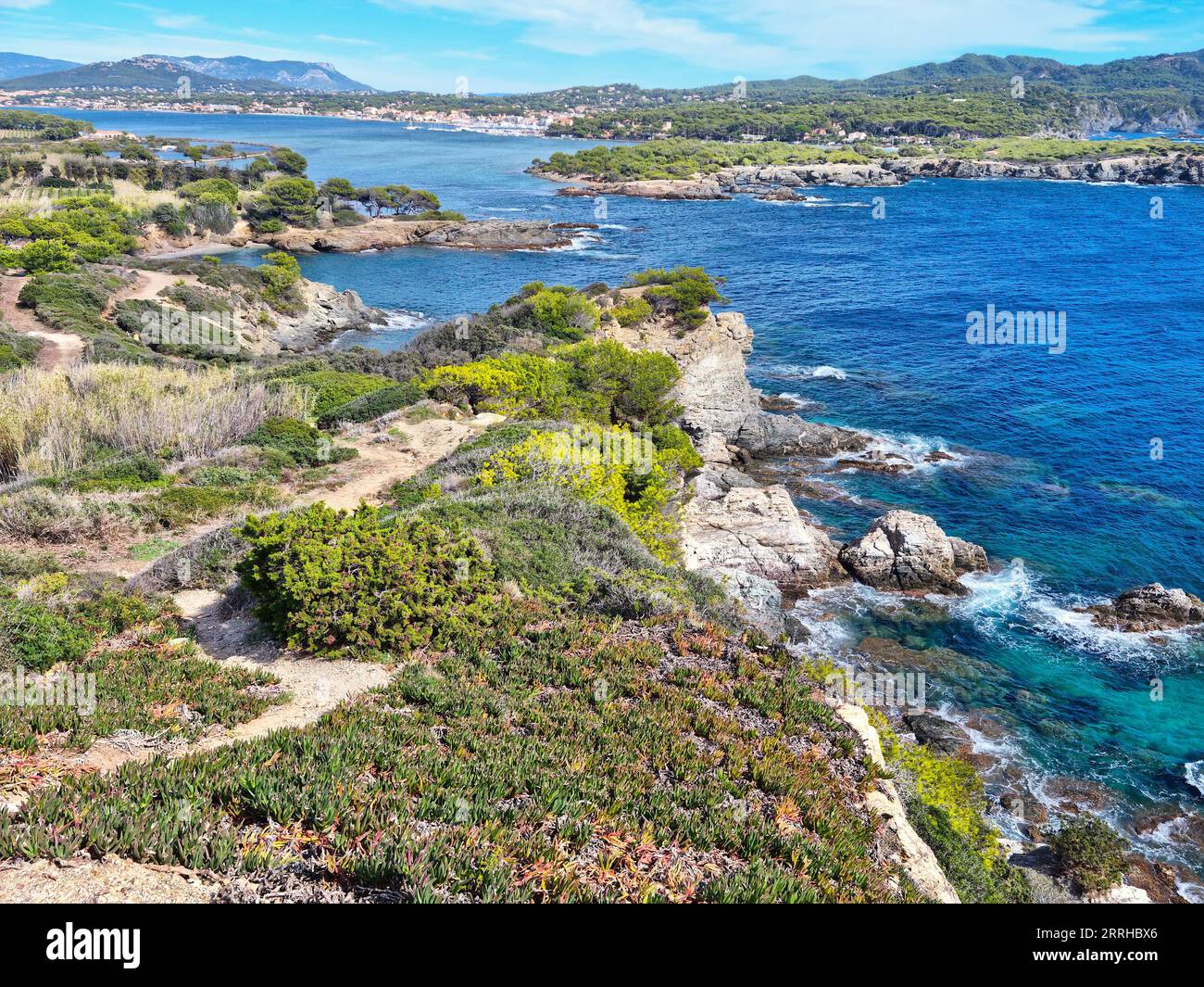 Aerial view of the Embiez island, South of France Stock Photo - Alamy