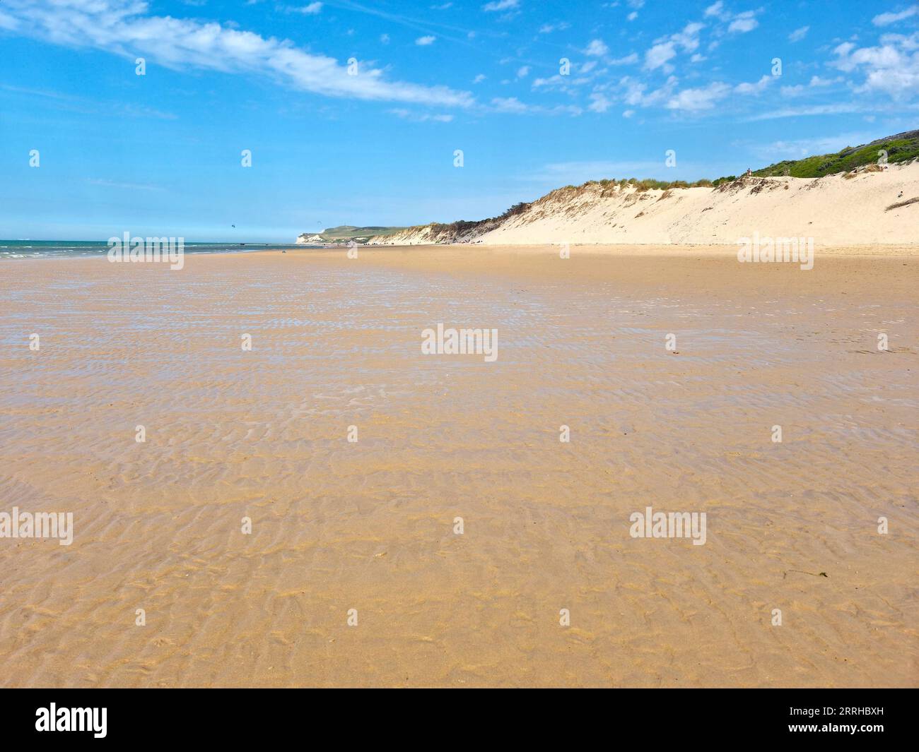 Beach in Escalles, North of France Stock Photo - Alamy