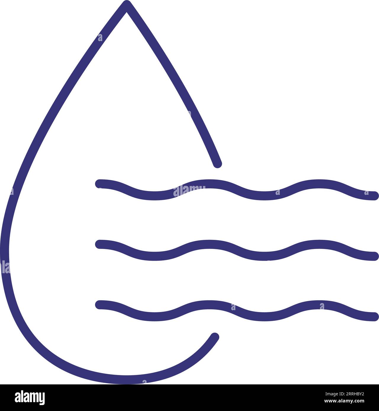 Humidity thin line icon Cut Out Stock Images & Pictures - Alamy