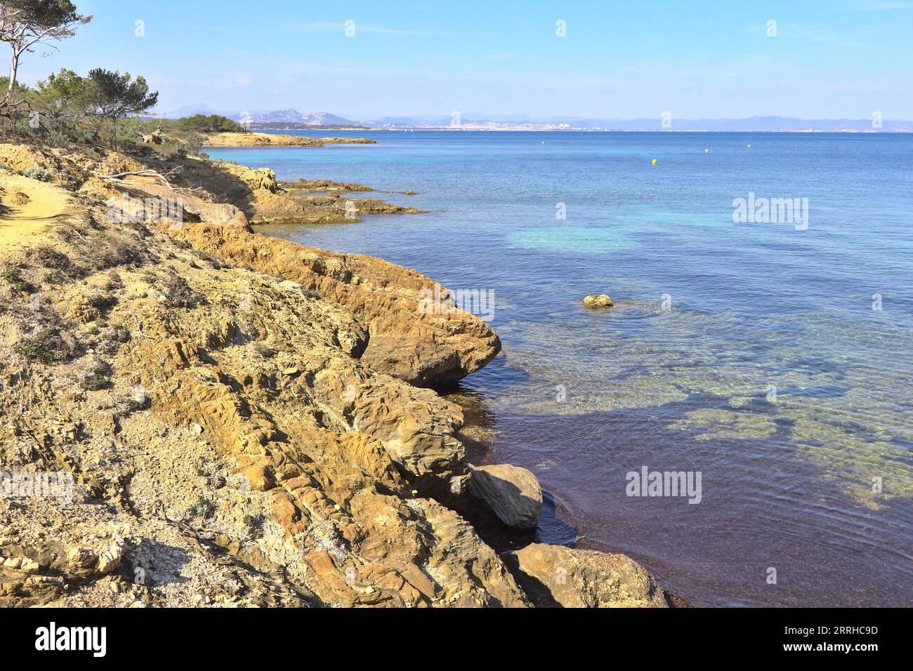 Beach in porquerolles french riviera hi-res stock photography and ...